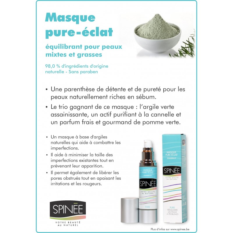 Masque Pure-Eclat 50ml - Spinée